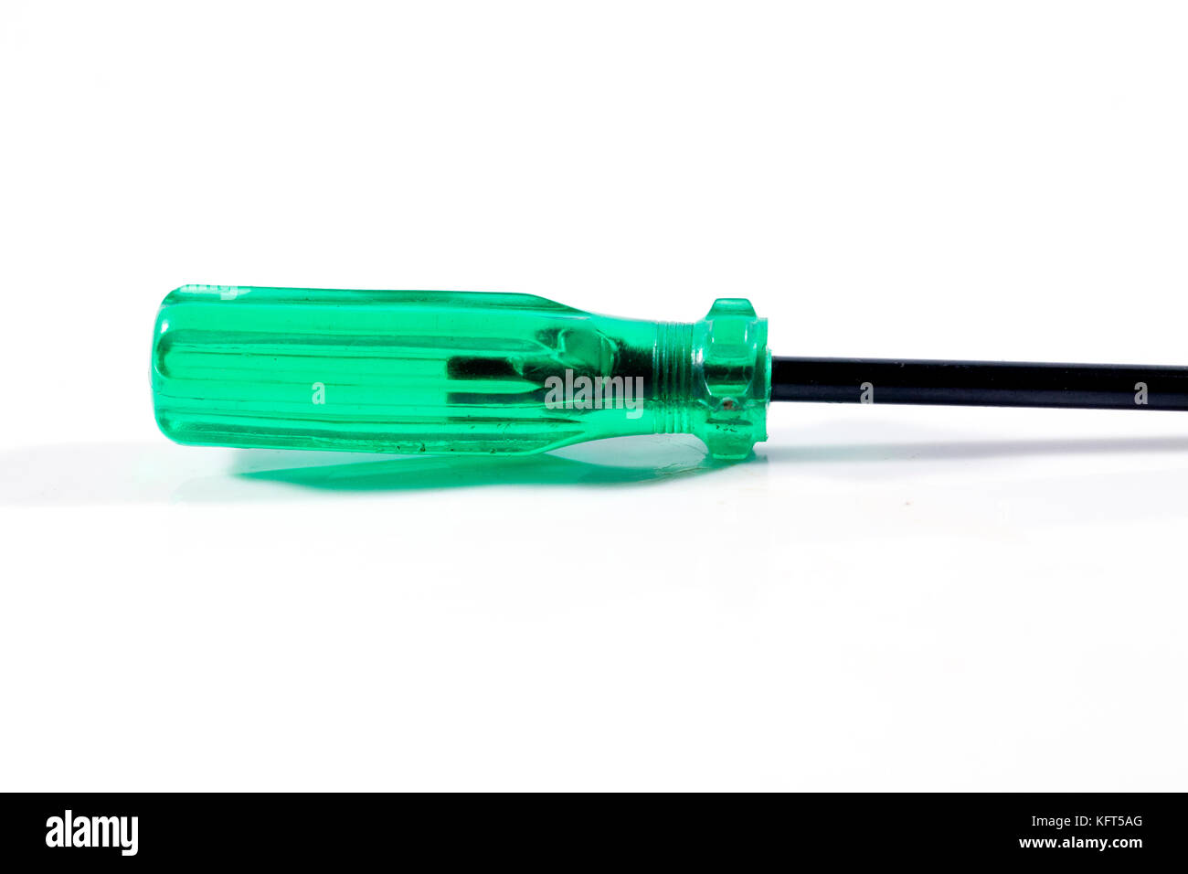 Screwdriver screw driver green plastic tool steel hi-res stock ...