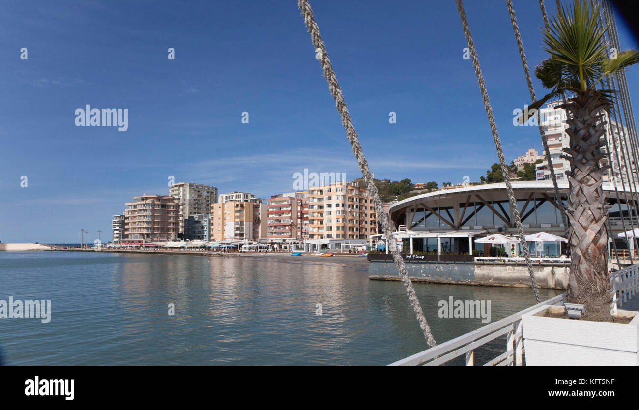 Durres, Albania 30/10/2017 - Dures is the largest port and second ...