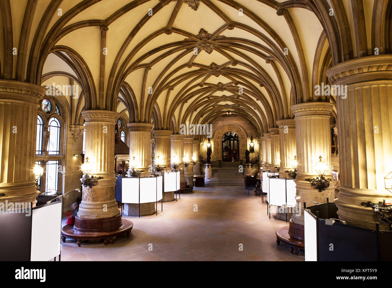 The beautiful interior of hamburg city hall hi-res stock photography ...