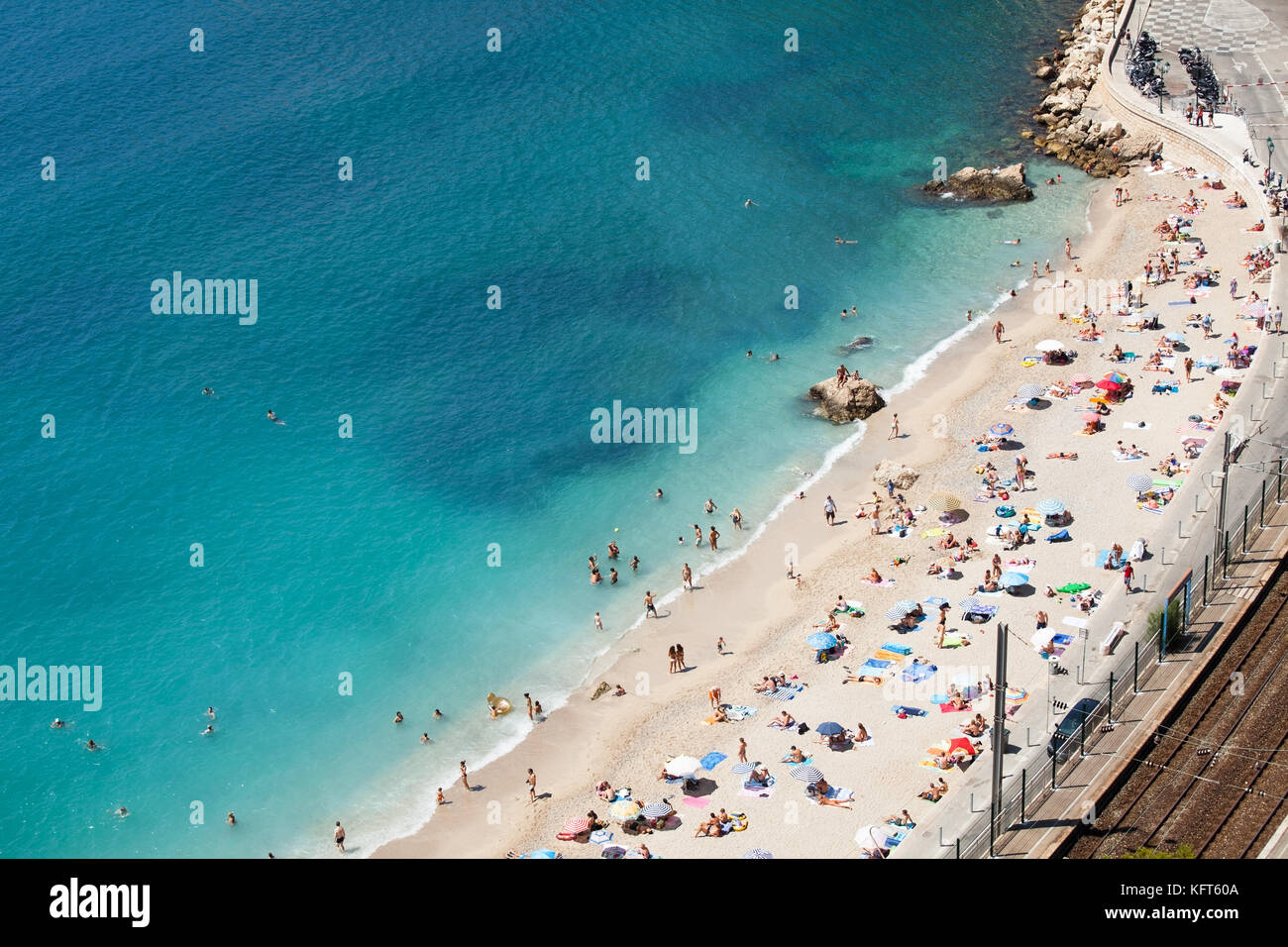 Nice france old town beach hi-res stock photography and images - Alamy