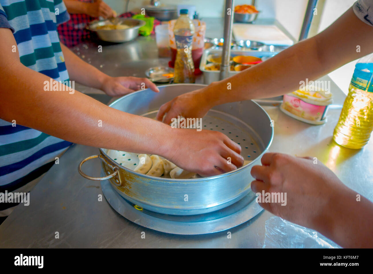 Sikkim momos in plate hi-res stock photography and images - Alamy