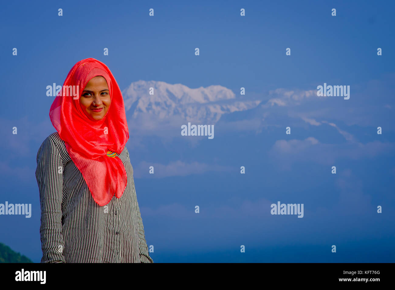 Nepal model greeting hi-res stock photography and images - Alamy