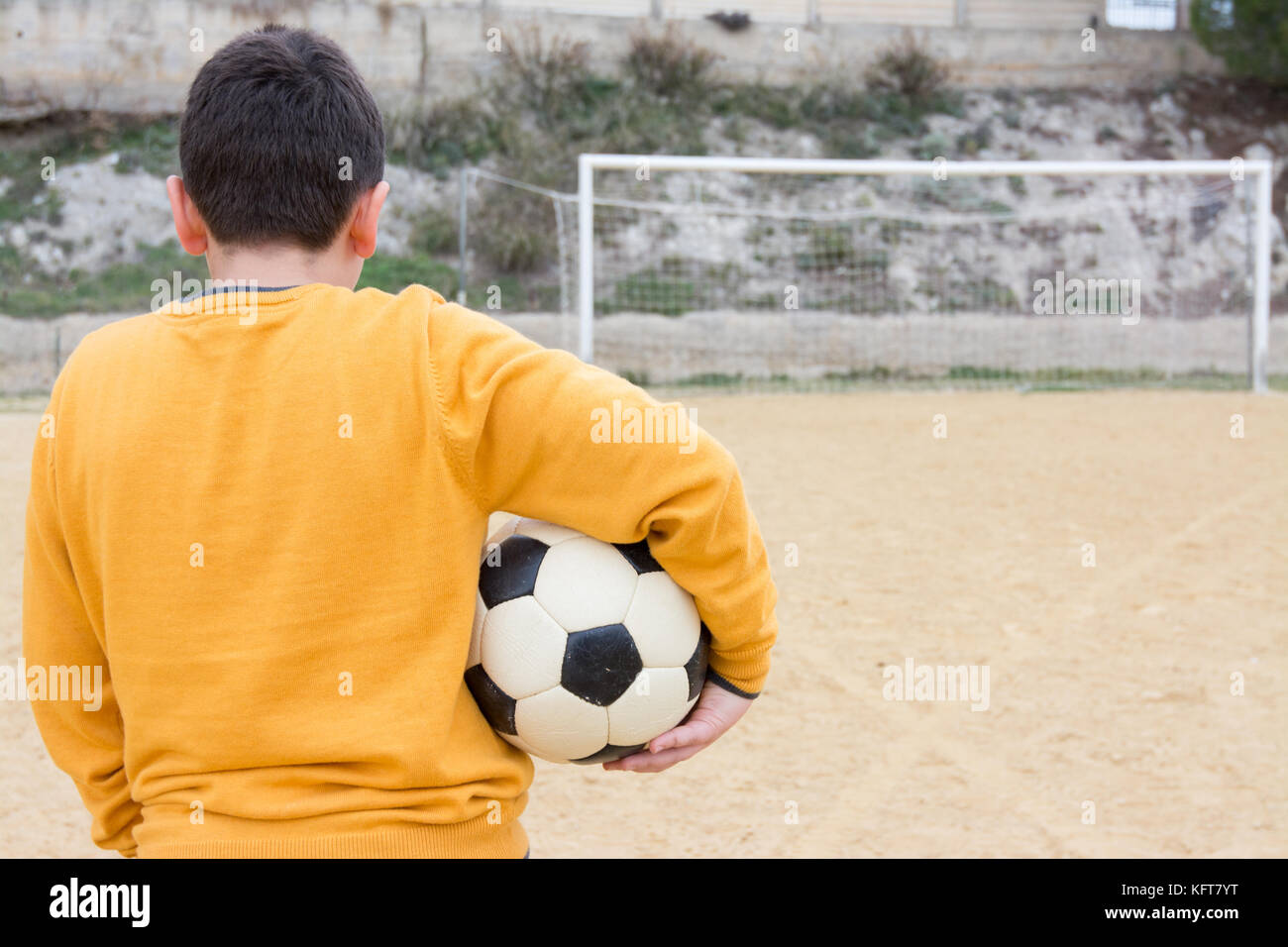 Boy unhappy football player hi-res stock photography and images - Alamy