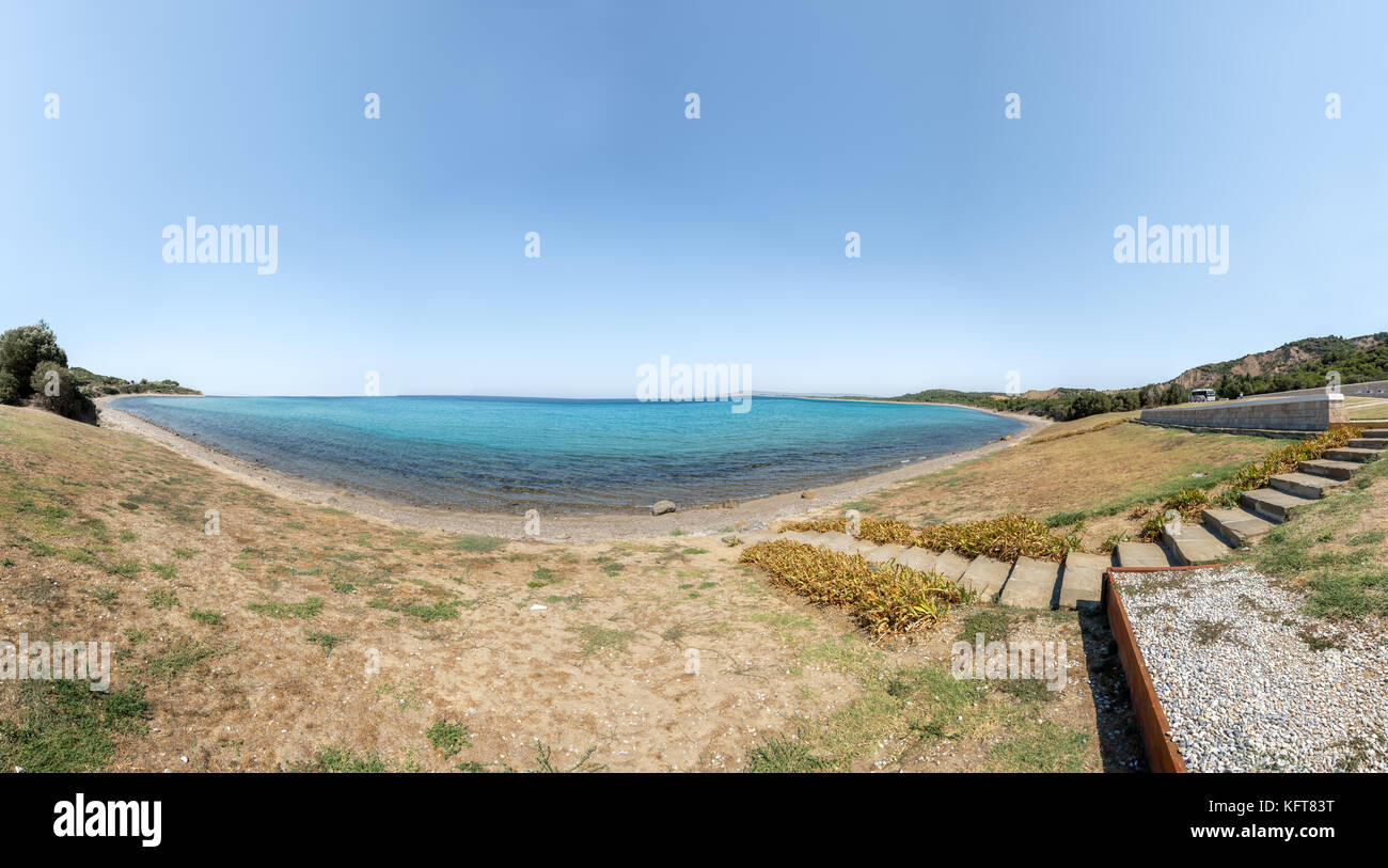 High Resolution panoramic view of ANZAC cove, site of World War I ...