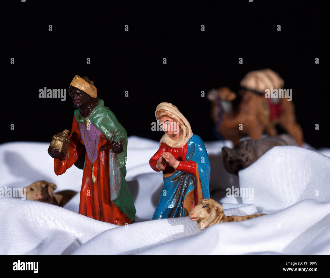 Three Wise Men or Three Kings, Christmas characters, figures from the ...