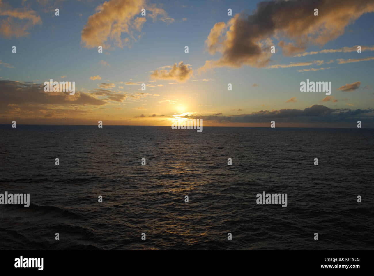 sunrise on the ocean Stock Photo - Alamy