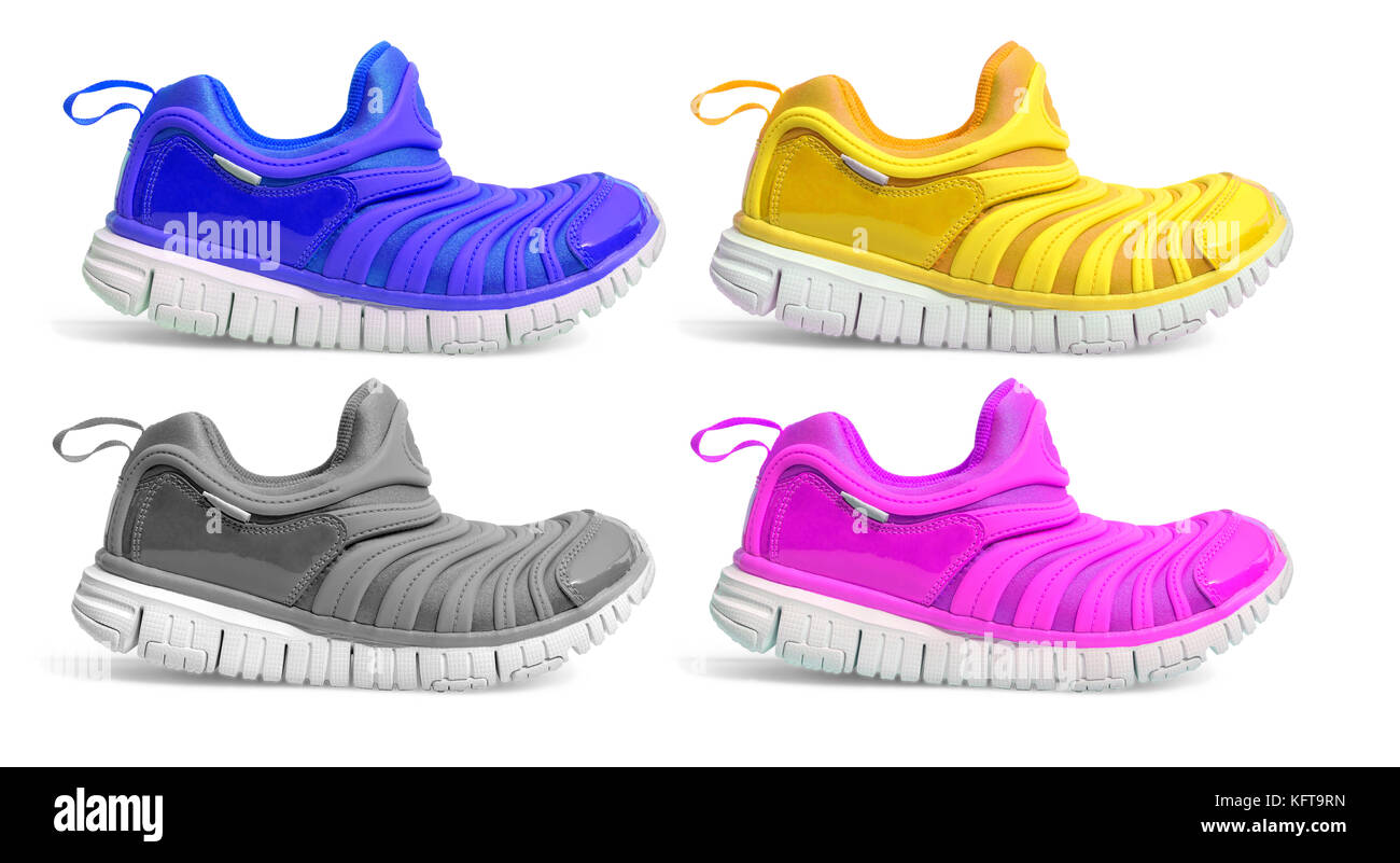 sport running shoes isolated on white background Stock Photo - Alamy