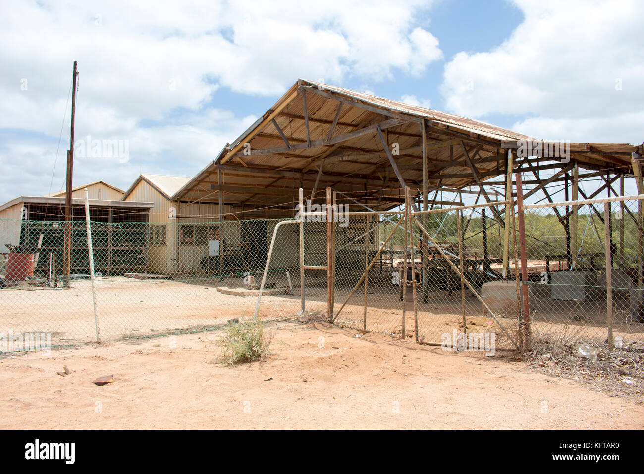Sheds where pearl shells were sorted and cleaned a hundred years ago in ...