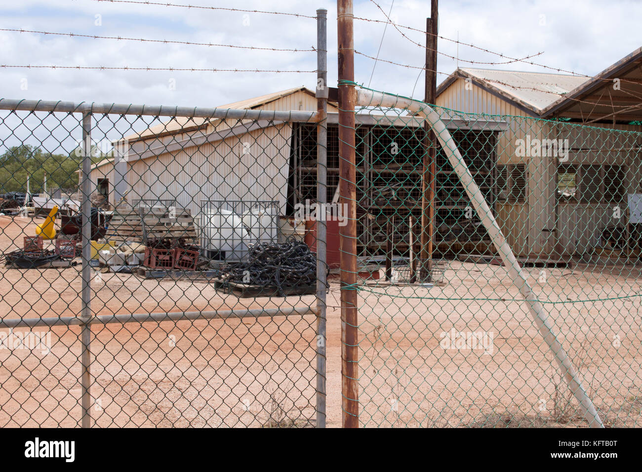 Sheds where pearl shells were sorted and cleaned a hundred years ago in ...