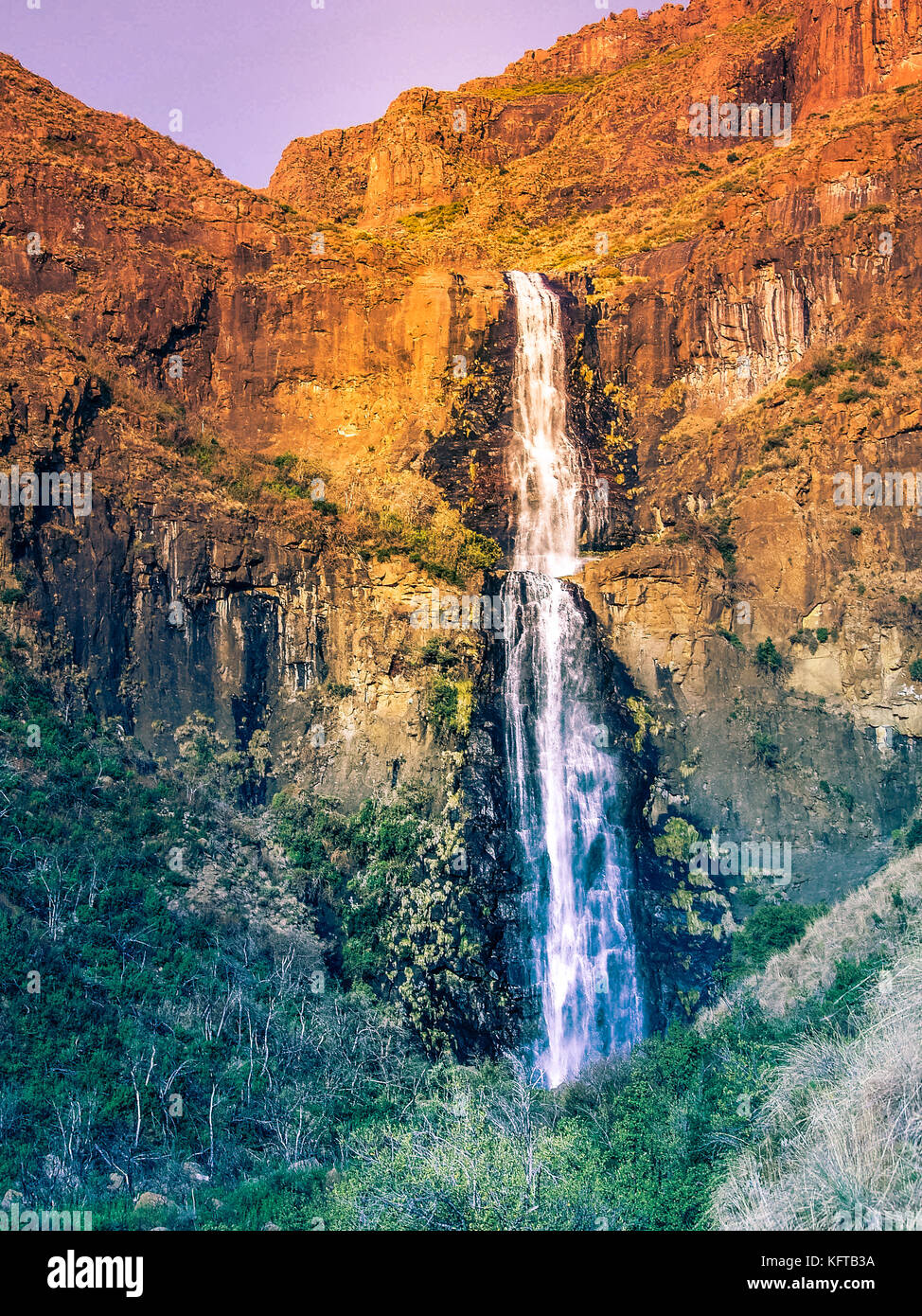 Qiloane Falls Waterfall in Lesotho Stock Photo - Alamy