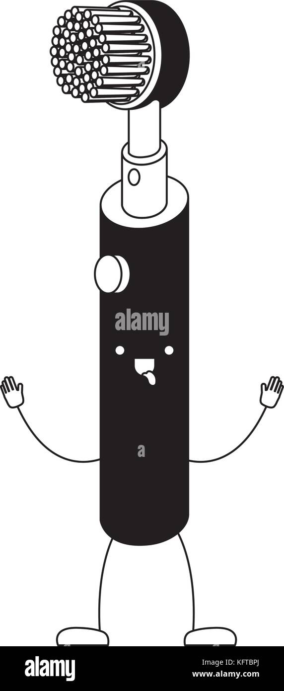 Electric toothbrush cartoon hi-res stock photography and images - Alamy