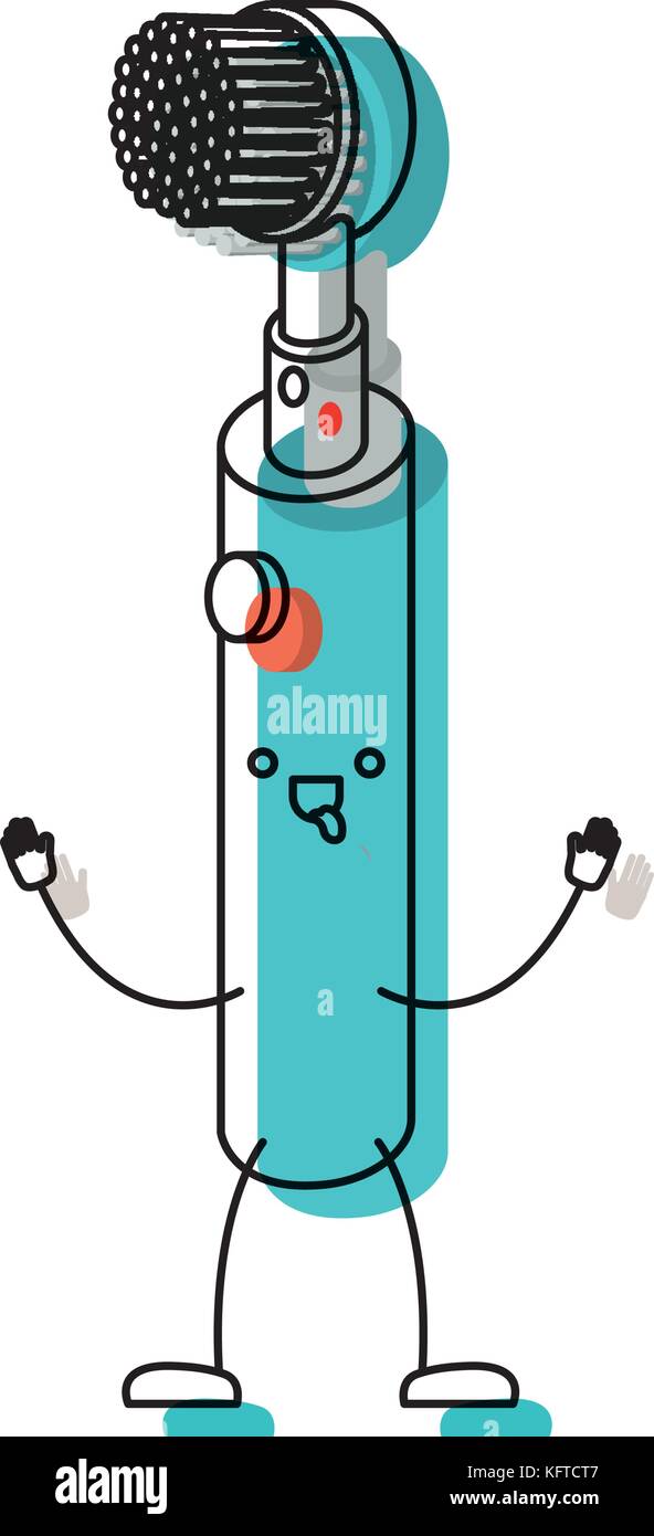 Electric toothbrush cartoon hi-res stock photography and images - Alamy