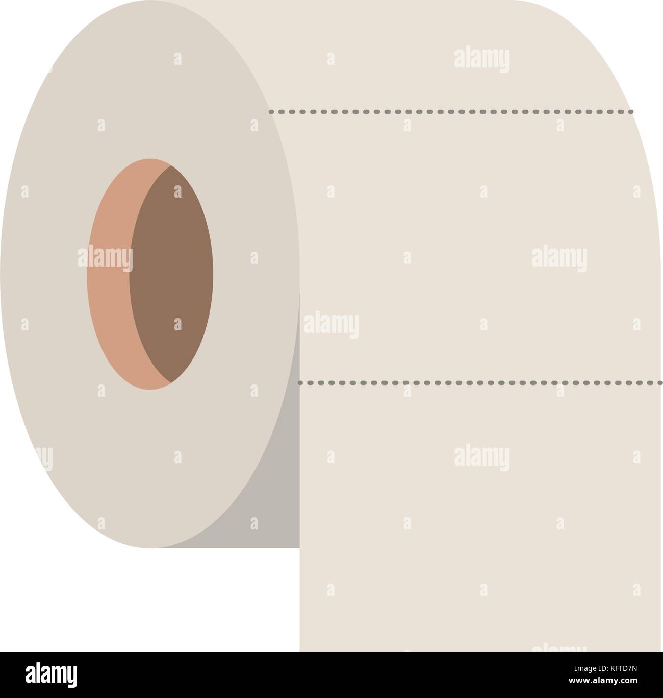 White roll toilet paper in Stock Vector Images - Alamy