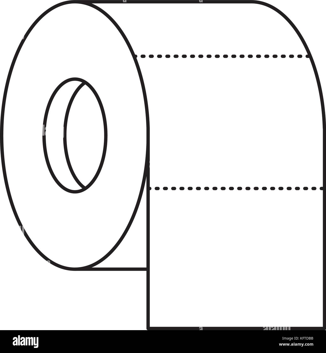Toilet paper roll in Stock Vector Images - Alamy