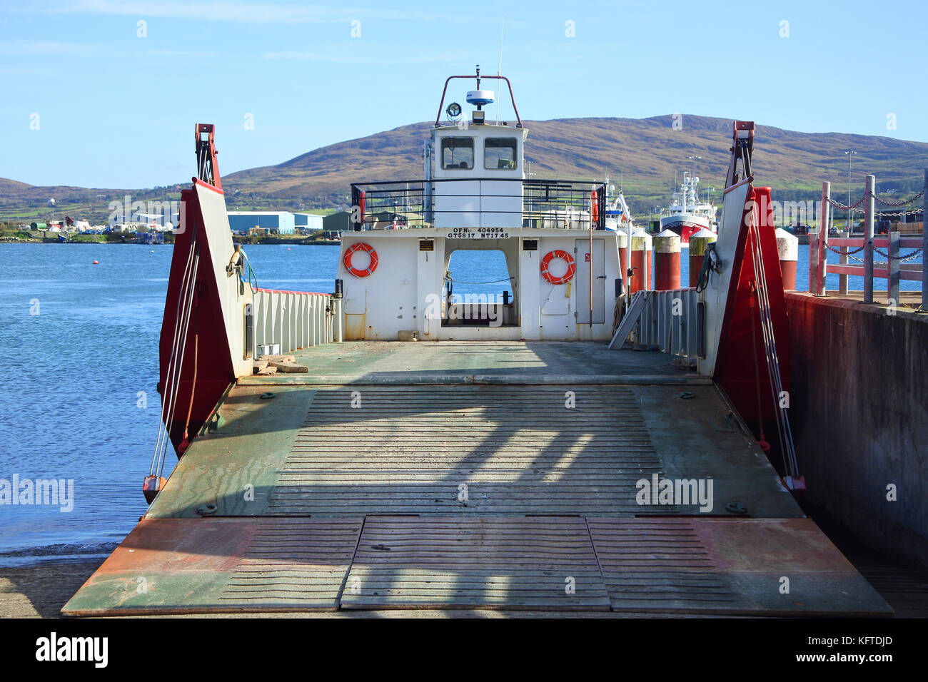 The car and passenger ferry which operates between Bere Island and ...