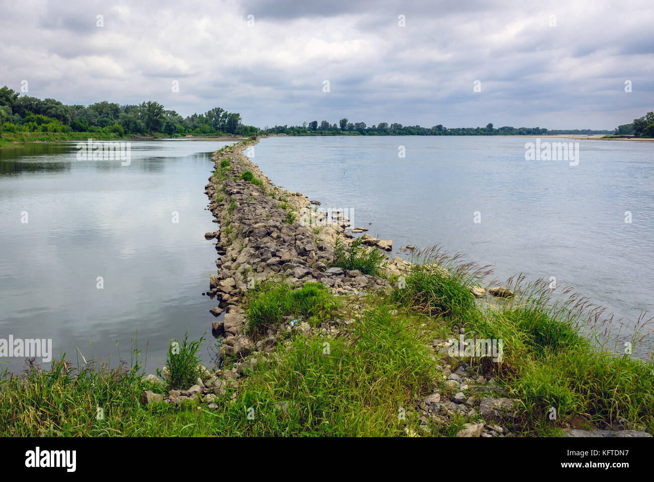 Vistula River seen from bank near Warsaw, Poland Stock Photo - Alamy