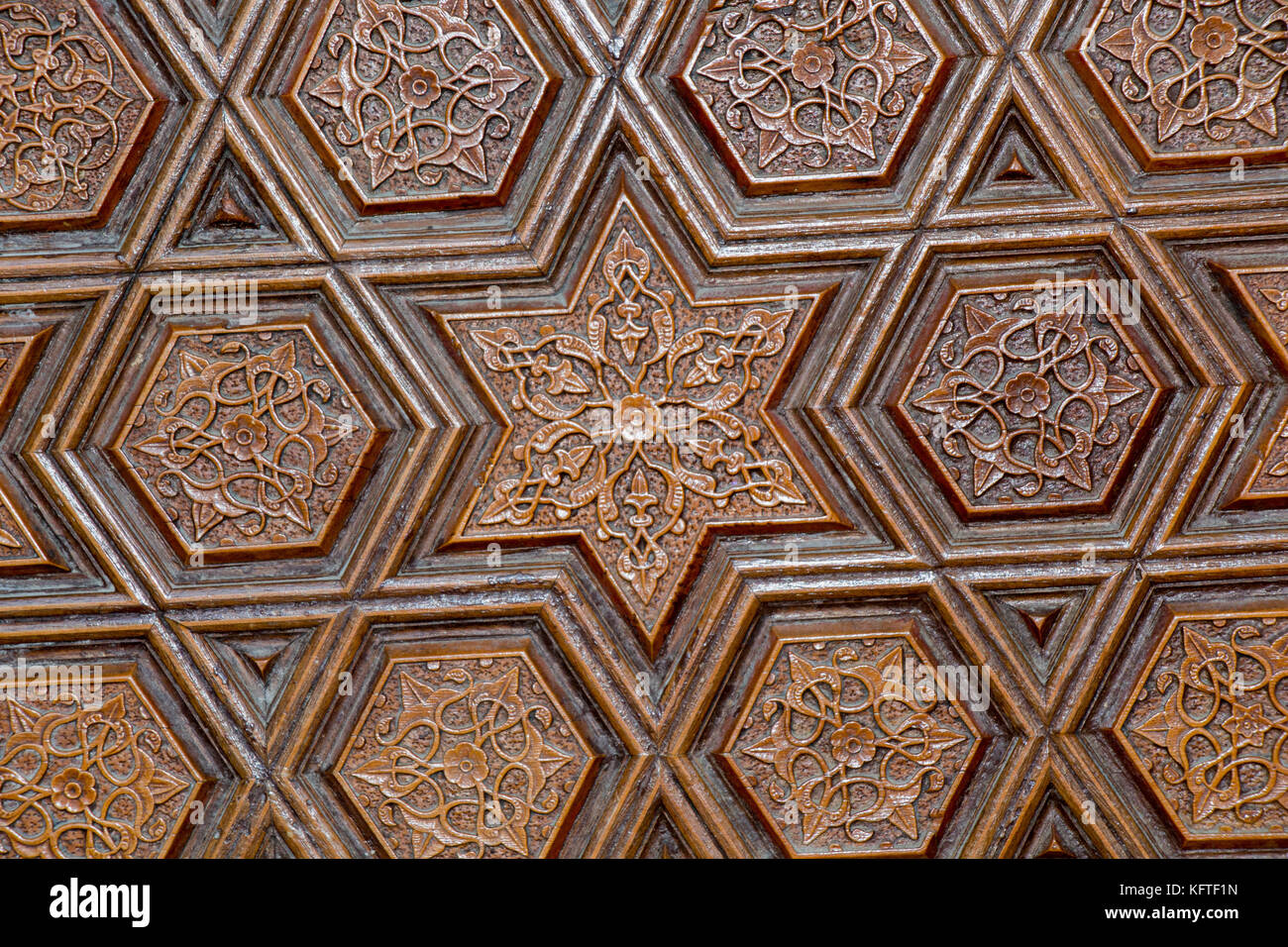 Ottoman Turkish art with geometric patterns on surfaces Stock Photo - Alamy