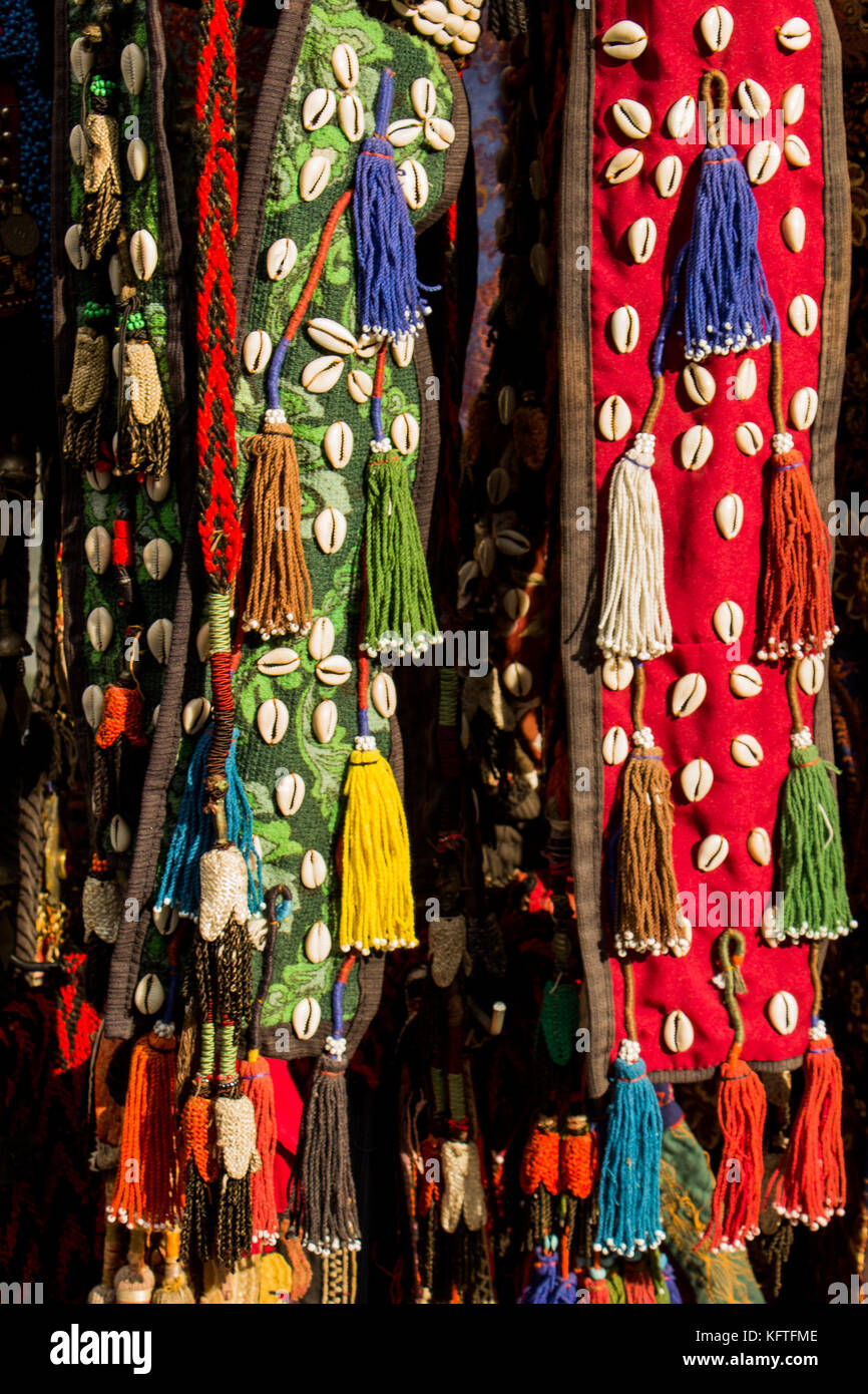 Selection of Ottoman Turkish traditional tassels in various colors ...