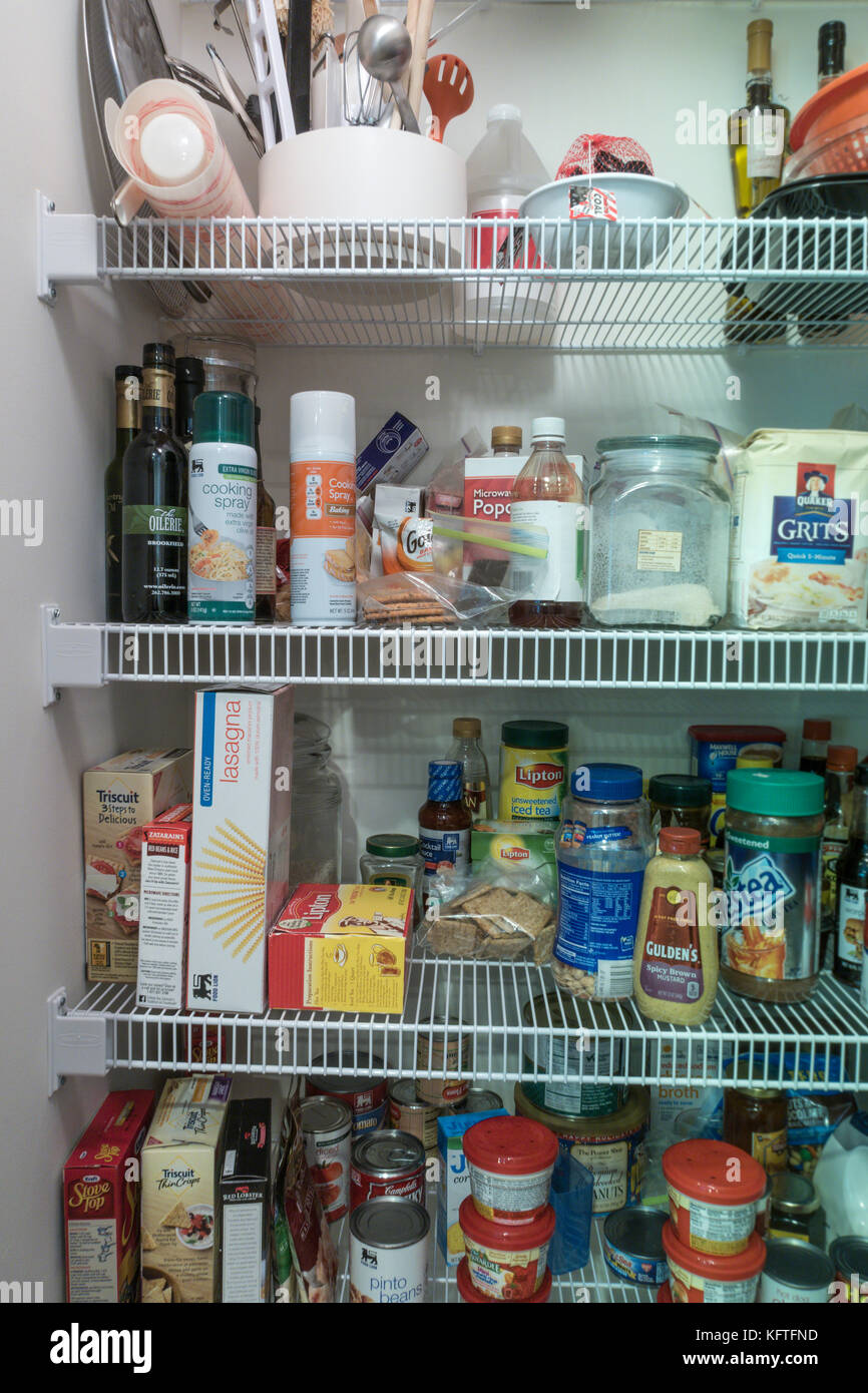 Large Walk-in Kitchen Pantry, USA Stock Photo - Alamy