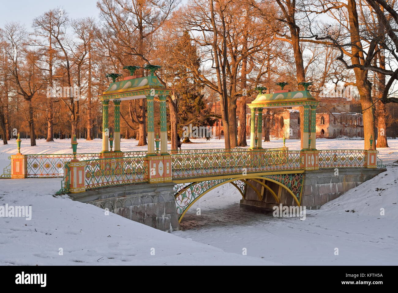 Painted the bridge with turrets through the Bypass channel in th Stock ...