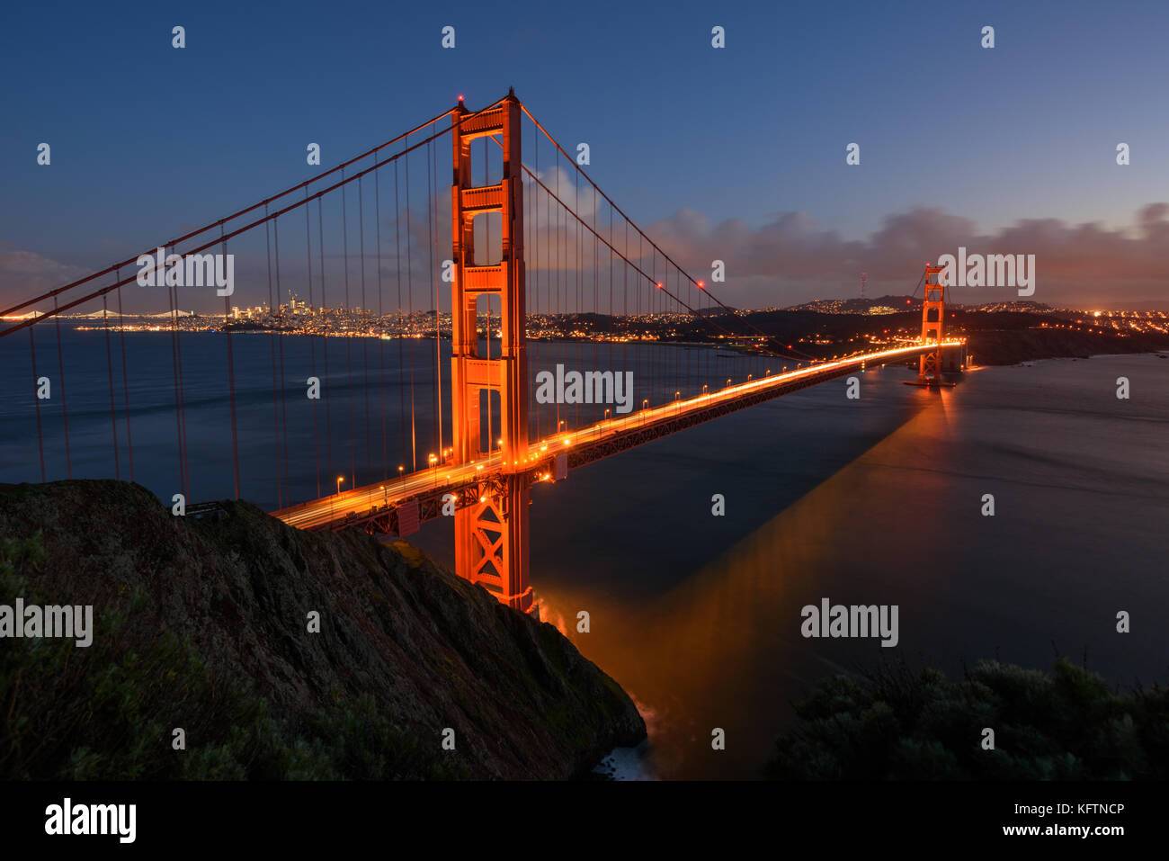 Beautiful Golden Gate the entrance to San Francisco, California, USA ...