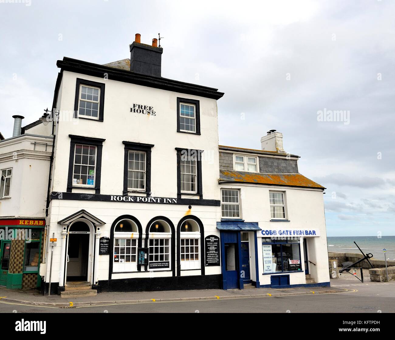 Rock point inn Lyme regis dorset england uk Stock Photo - Alamy