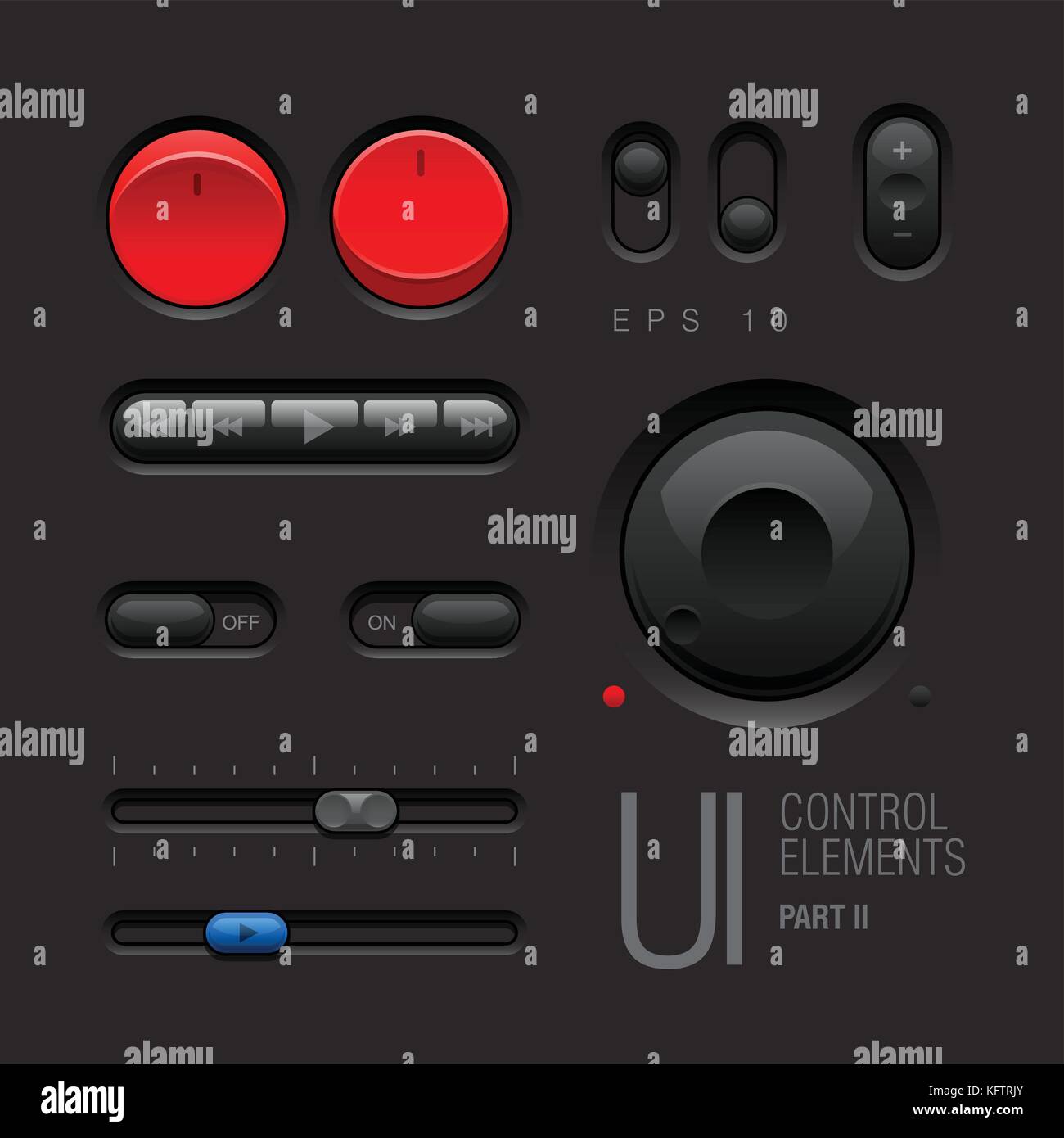 Illustration of push buttons hi-res stock photography and images - Alamy