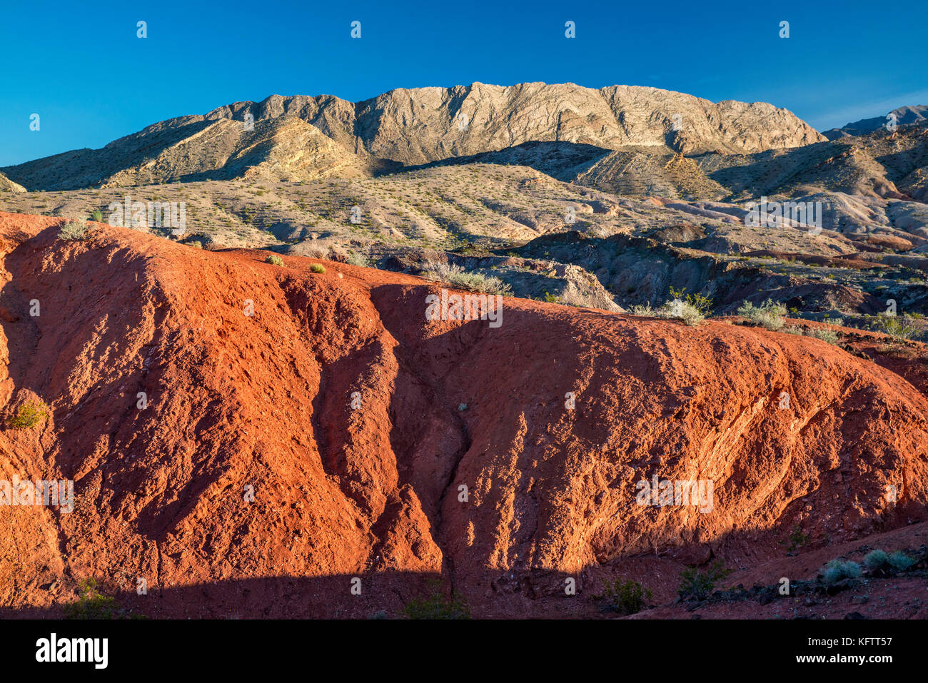 Rock formations, unnamed hills, view from Northshore Road, Lake Mead ...