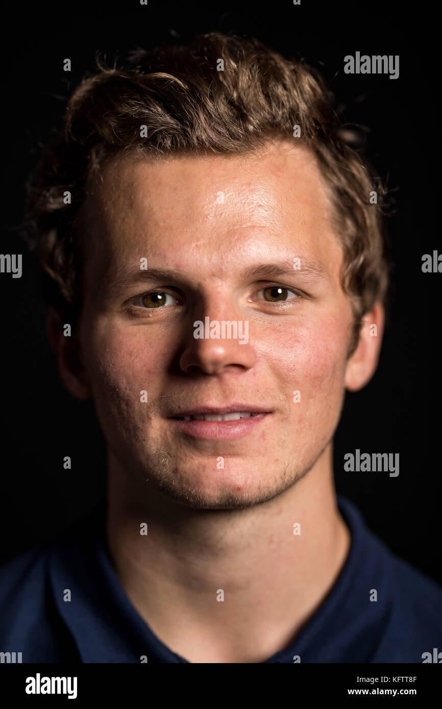 Team GB Snowboarder Jamie Nicholls poses during the media day at The ...