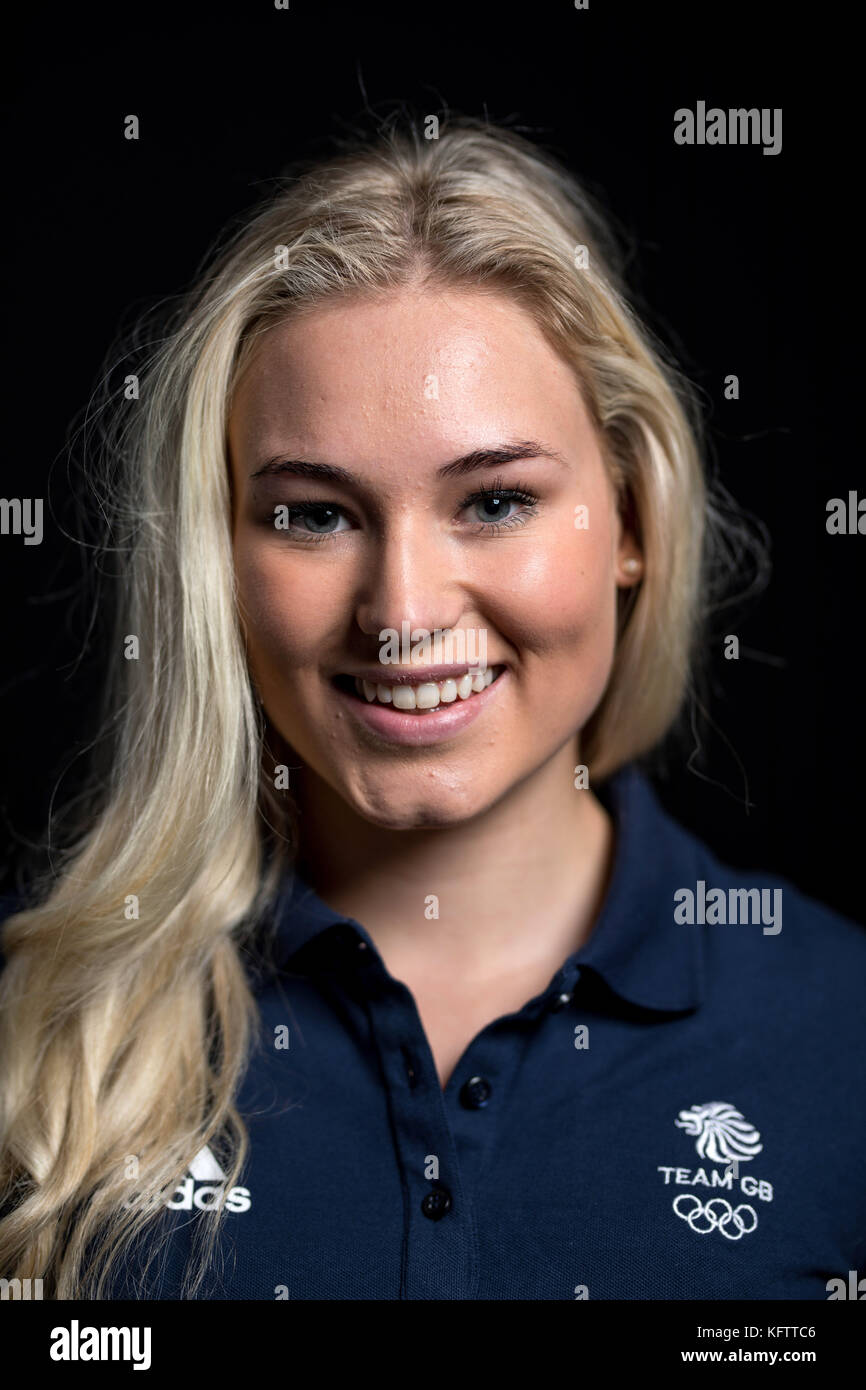 Team GB Snowboarder Katie Ormerod poses during the media day at The ...
