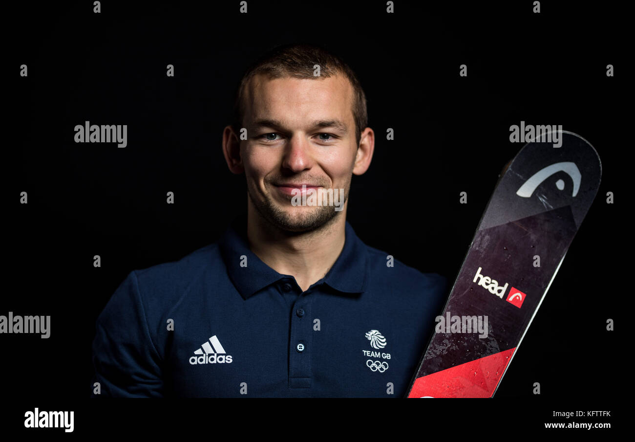 Team GB Freestyle Skier Murray Buchan poses during the media day at The ...