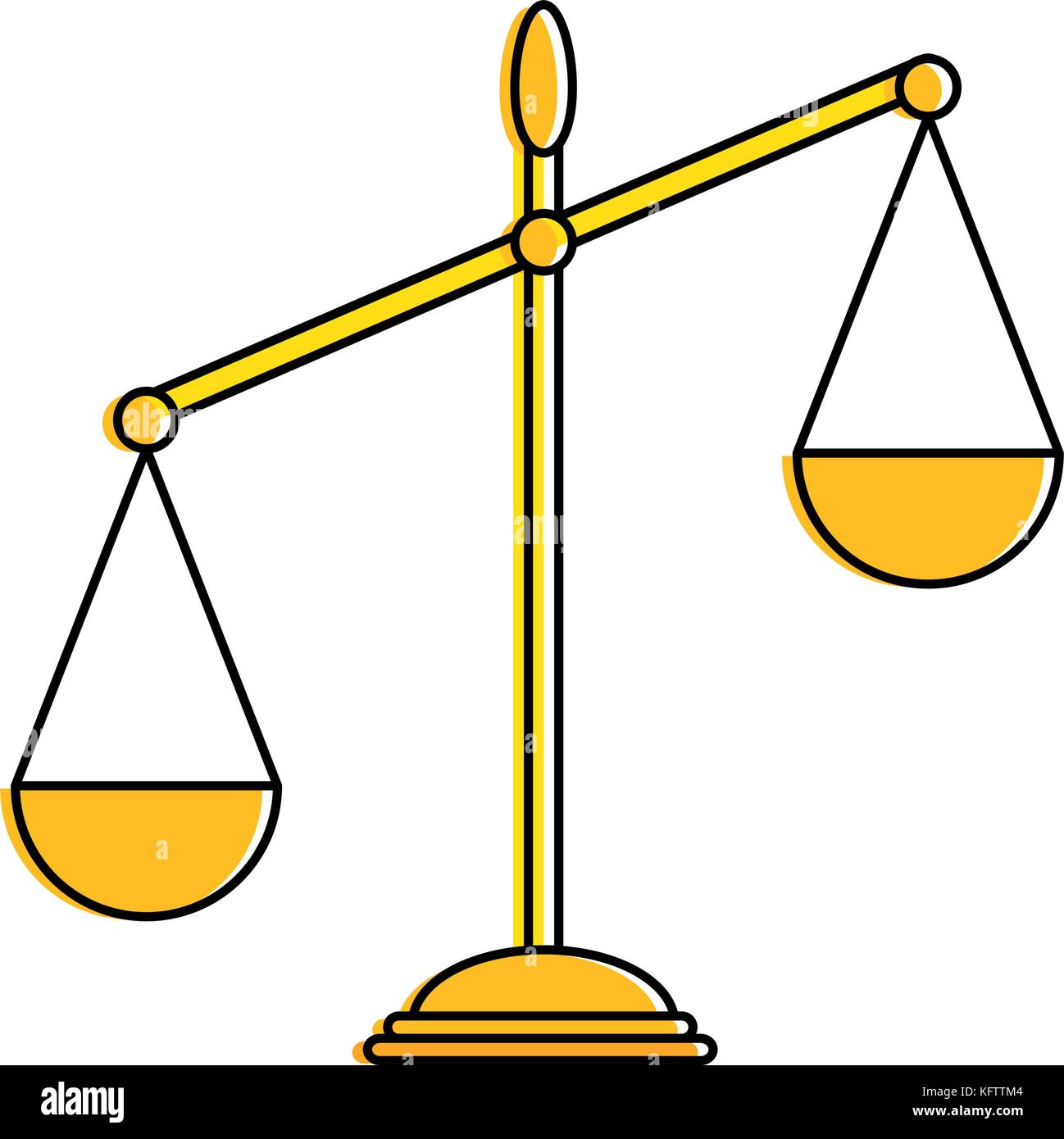 balance scale isolated icon vector illustration design Stock Vector ...