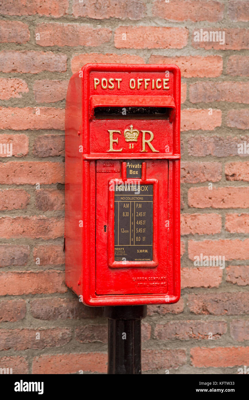 traditional letterbox, Bushmills, Co. Antrim, Northern Ireland Stock ...