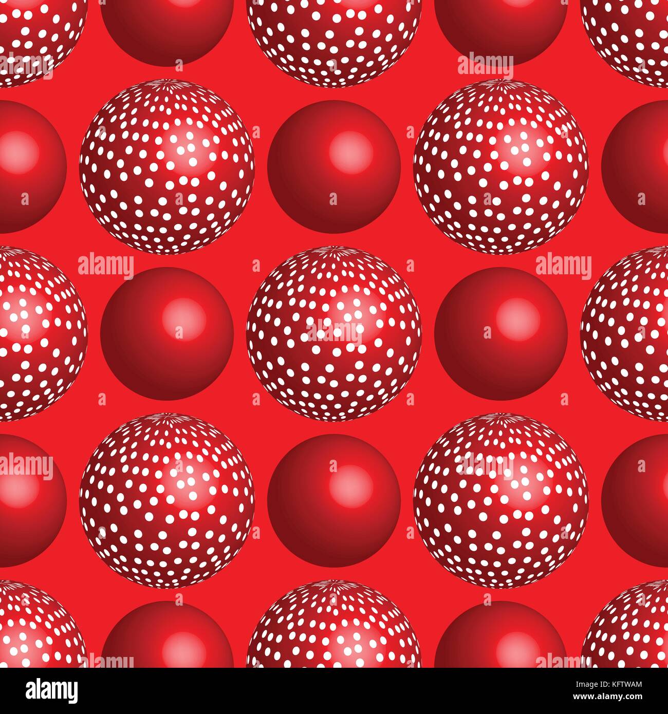 Dotted seamless texture red Stock Vector Images - Alamy