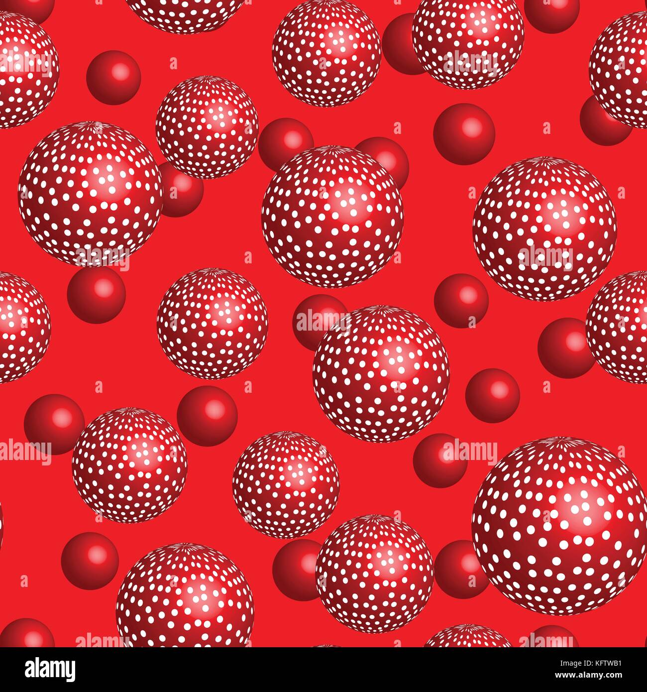 Red Balls Seamless Pattern Stock Vector Image & Art - Alamy