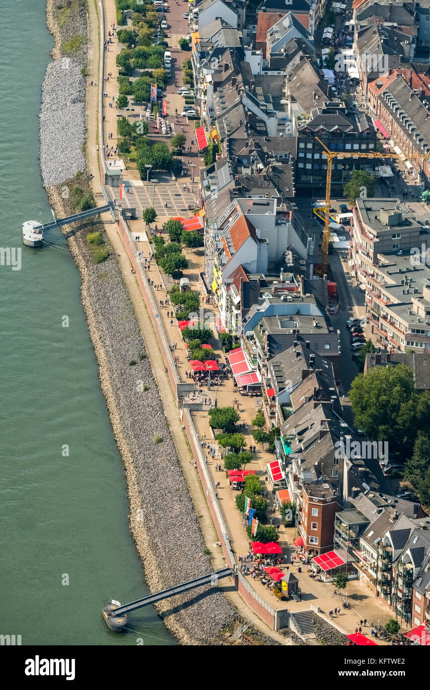 Rhine Promenade, Rhine, Emmerich, Lower Rhine, North Rhine-Westphalia ...