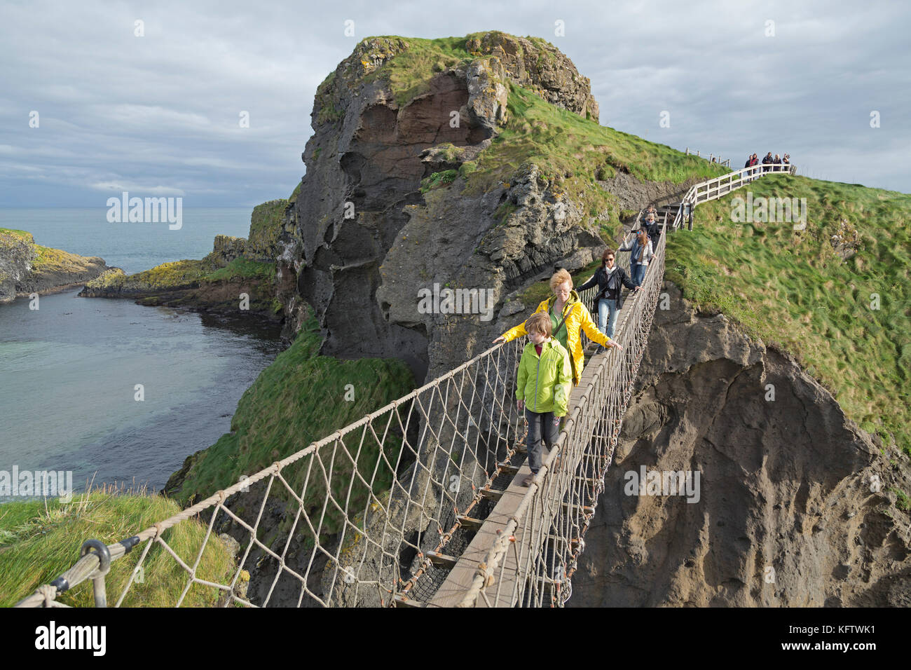 Carrick-a-Rede Rope Bridge, Ballintoy, Co. Antrim, Northern Ireland ...