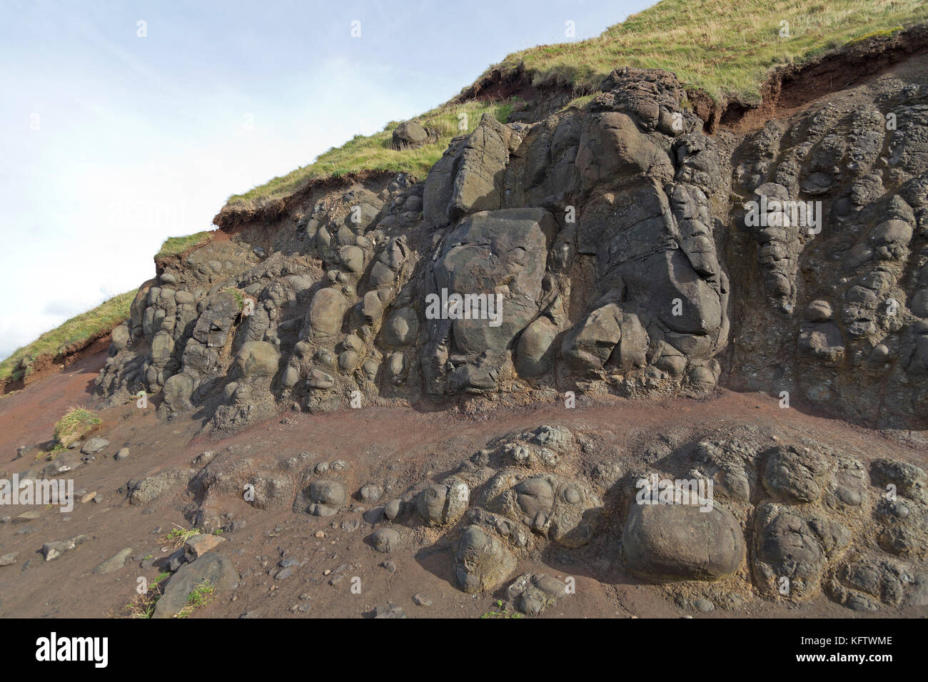 cliff, Giants Causeway, Bushmills, Co. Antrim, Northern Ireland Stock ...
