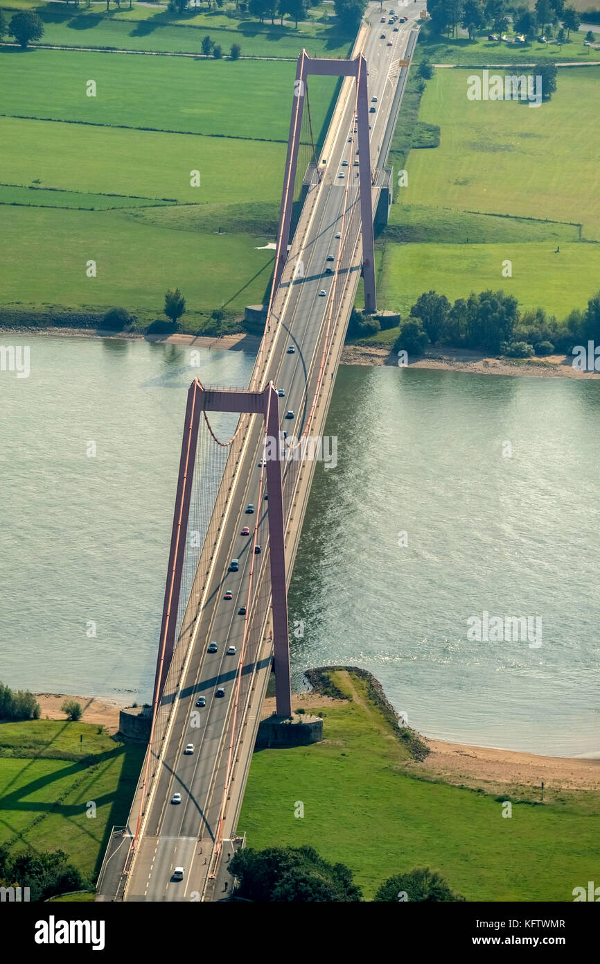 Emmerich Rhine Bridge, the Rhine crossing, Rhine bridge, steel bridge ...