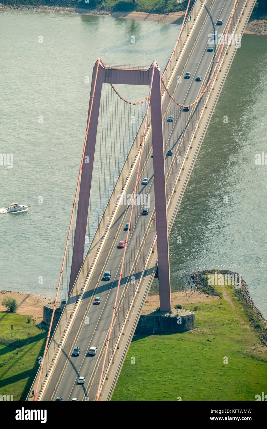 Emmerich Rhine Bridge, the Rhine crossing, Rhine bridge, steel bridge ...