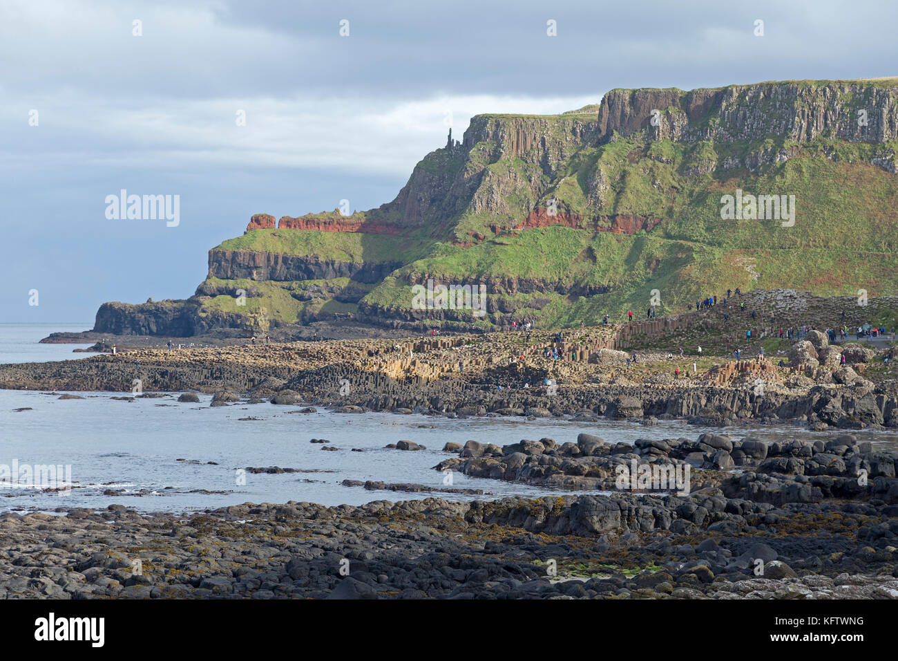 cliffs, Giants Causeway, Bushmills, Co. Antrim, Northern Ireland Stock ...