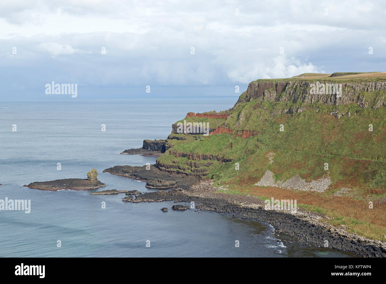 cliffs, Giants Causeway, Bushmills, Co. Antrim, Northern Ireland Stock ...