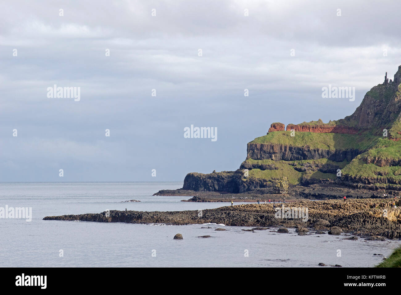 cliffs, Giants Causeway, Bushmills, Co. Antrim, Northern Ireland Stock ...