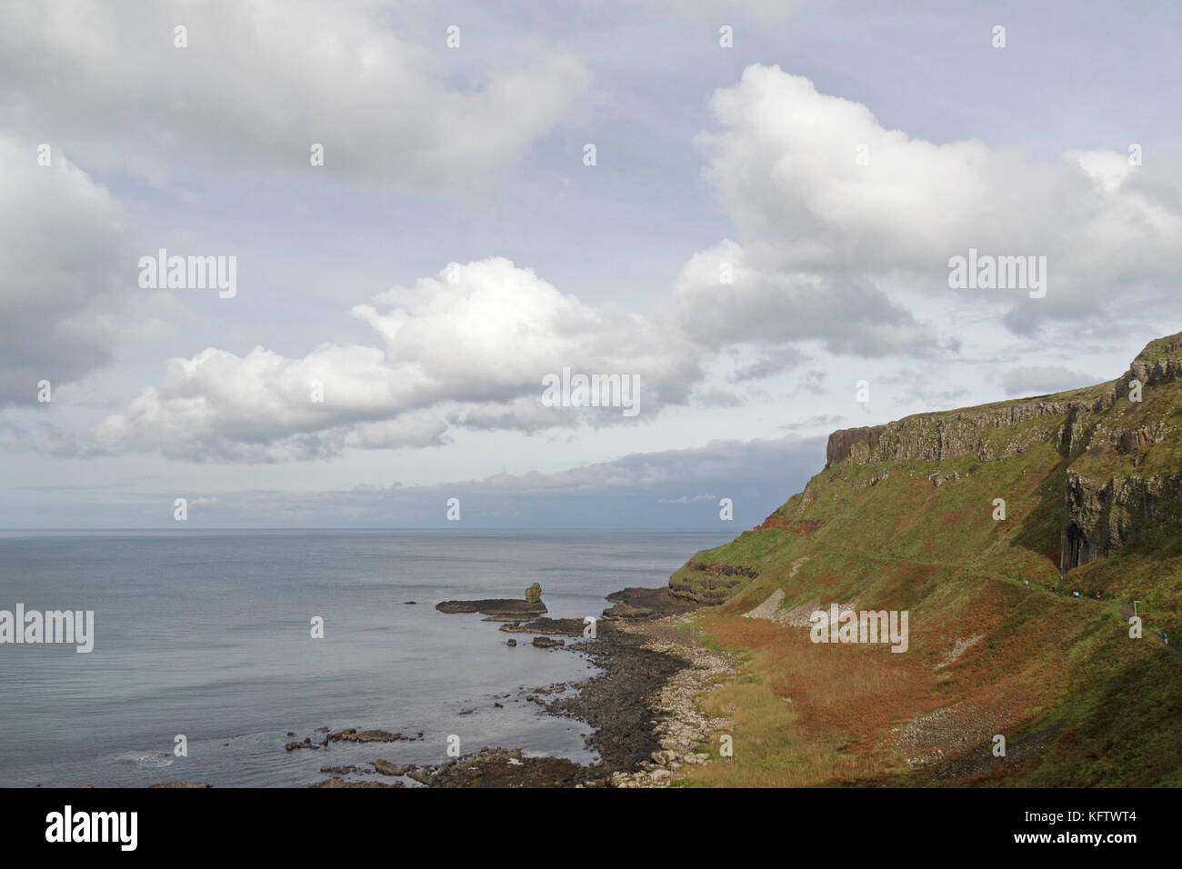 cliffs, Giants Causeway, Bushmills, Co. Antrim, Northern Ireland Stock ...