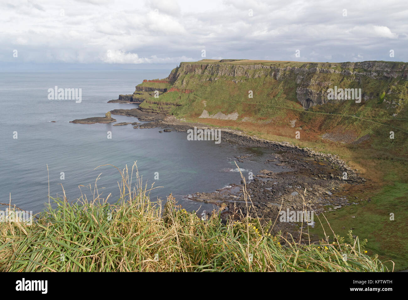 cliffs, Giants Causeway, Bushmills, Co. Antrim, Northern Ireland Stock ...