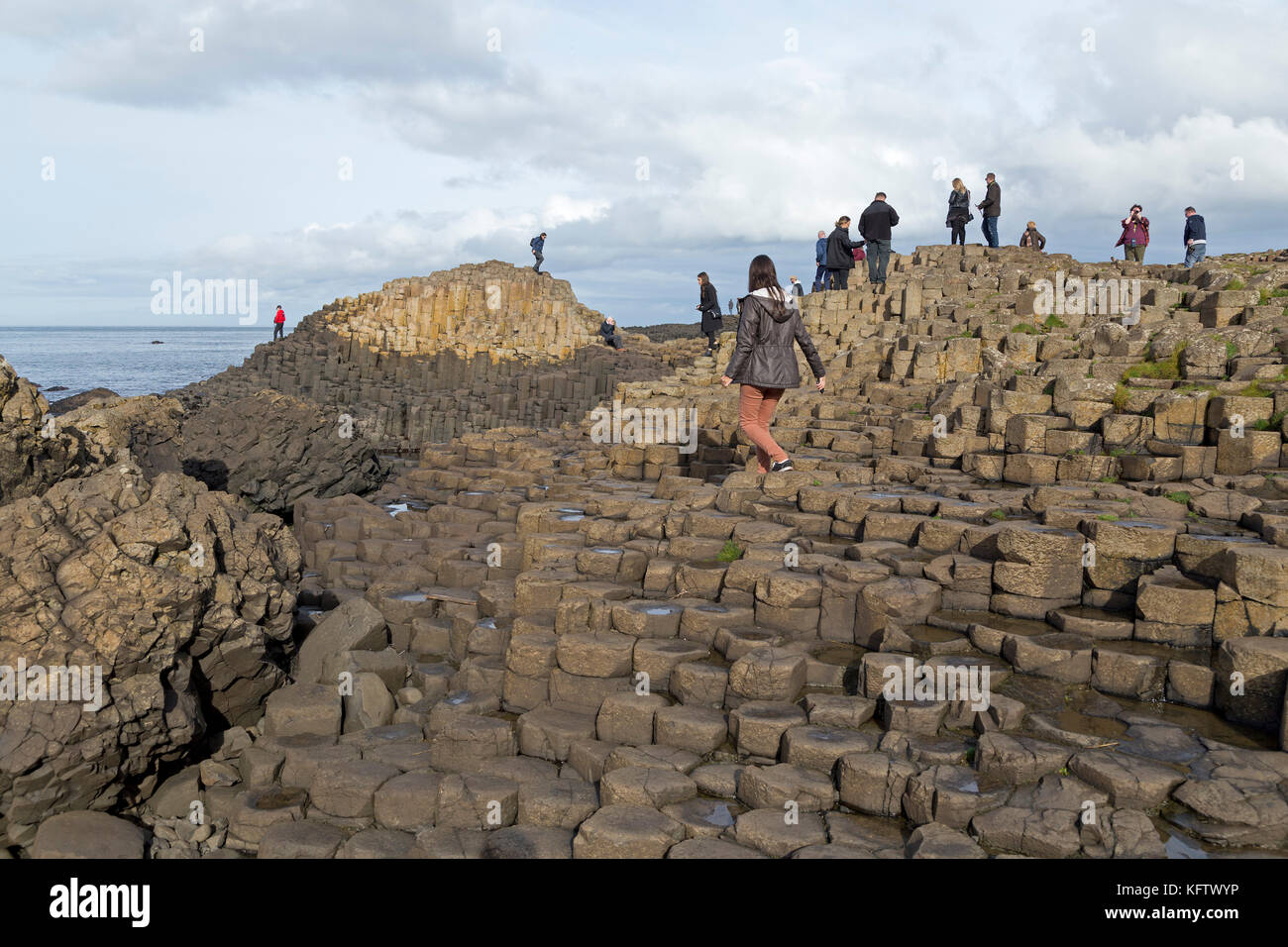 basaltic columns, Giants Causeway, Bushmills, Co. Antrim, Northern ...