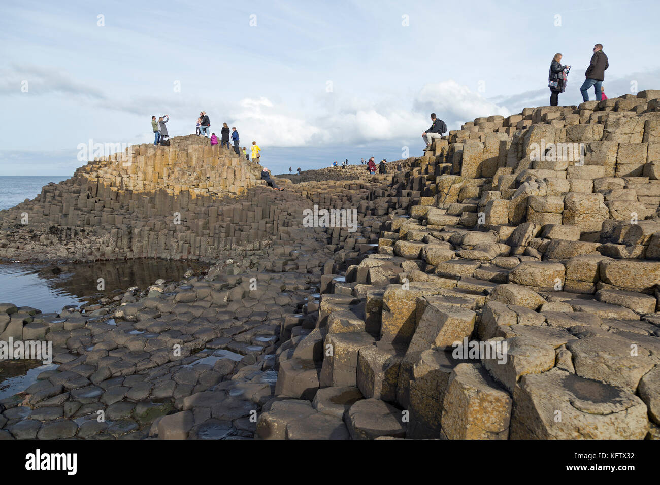 basaltic columns, Giants Causeway, Bushmills, Co. Antrim, Northern ...