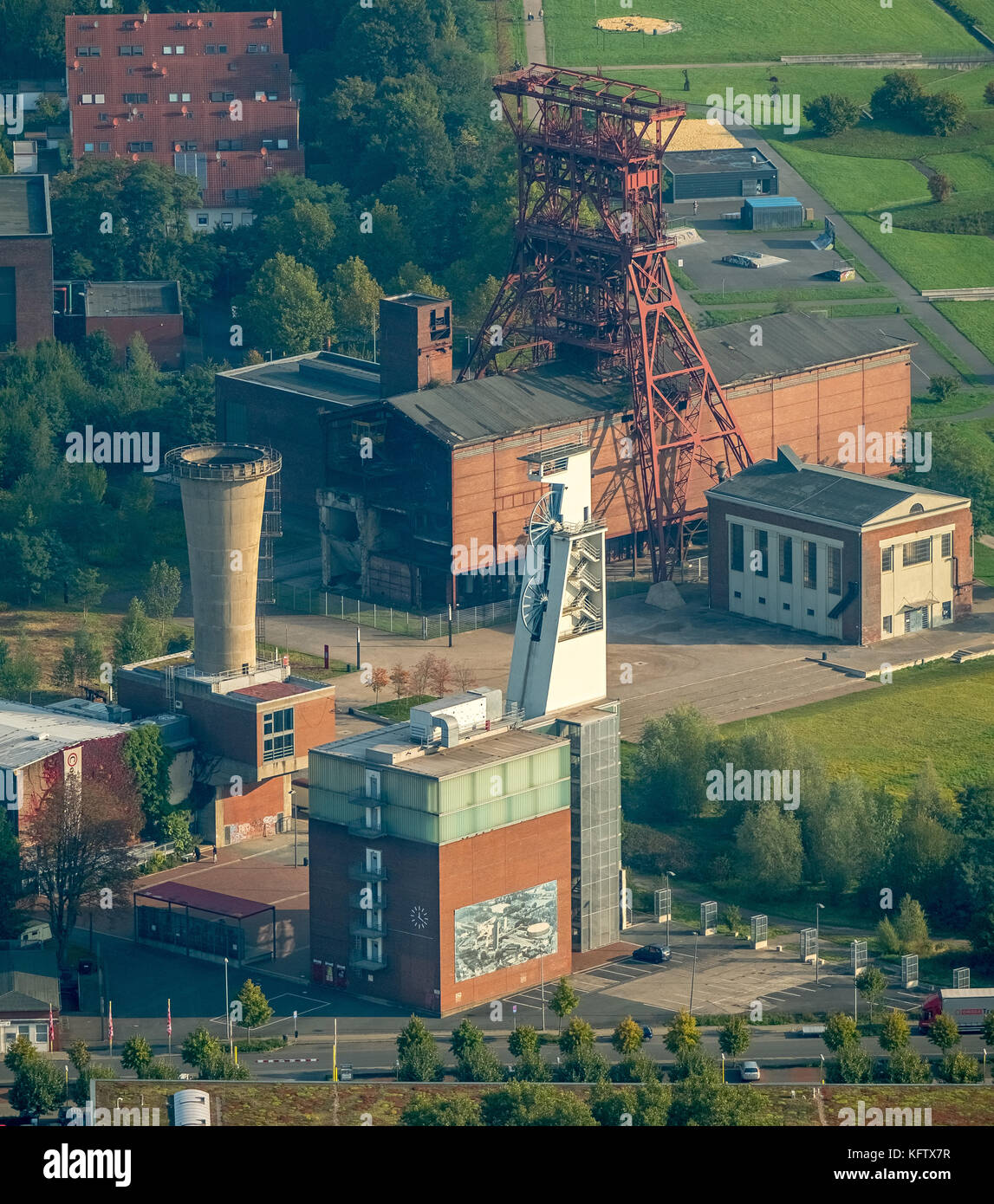 Consolidation 3 colliery, former colliery, Zechenturm, winding tower ...