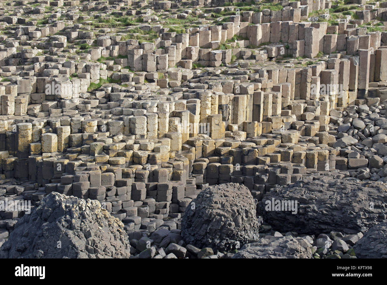 basaltic columns, Giants Causeway, Bushmills, Co. Antrim, Northern ...