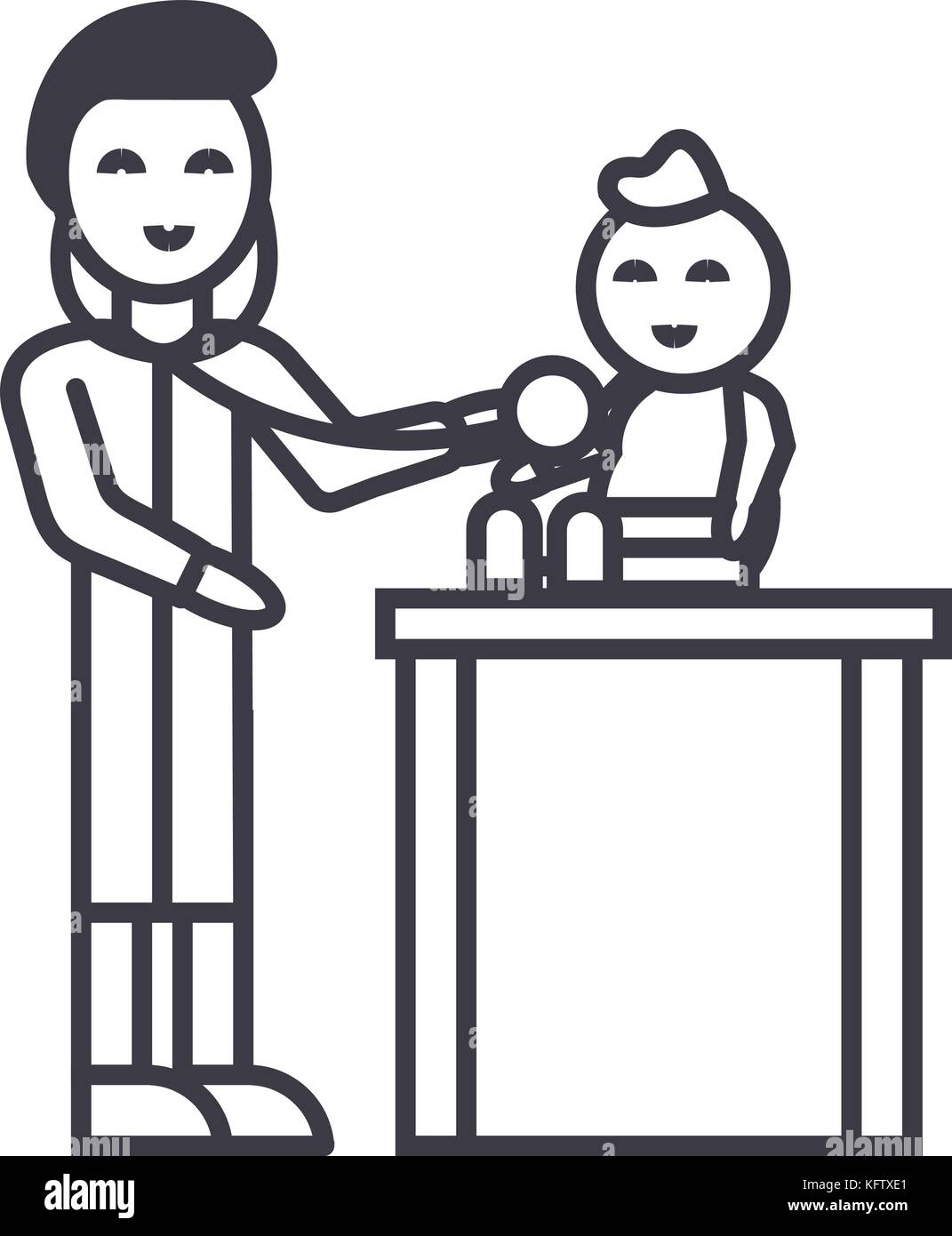 Doctor Clipart For Kids Black And White